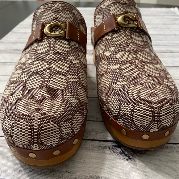 Coach | Shoes | Coach Finlay Clog In Signature Jacquard | Poshmark
